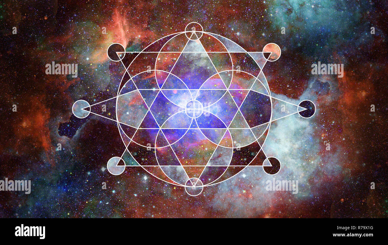 Abstract cosmos geometric background. Elements of this image furnished ...