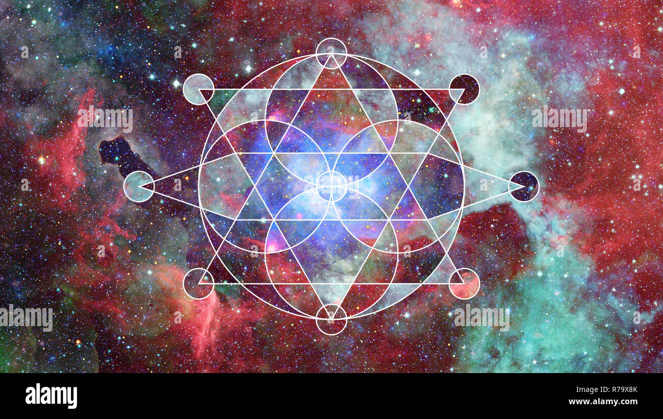 Abstract cosmos geometric background. Elements of this image furnished ...