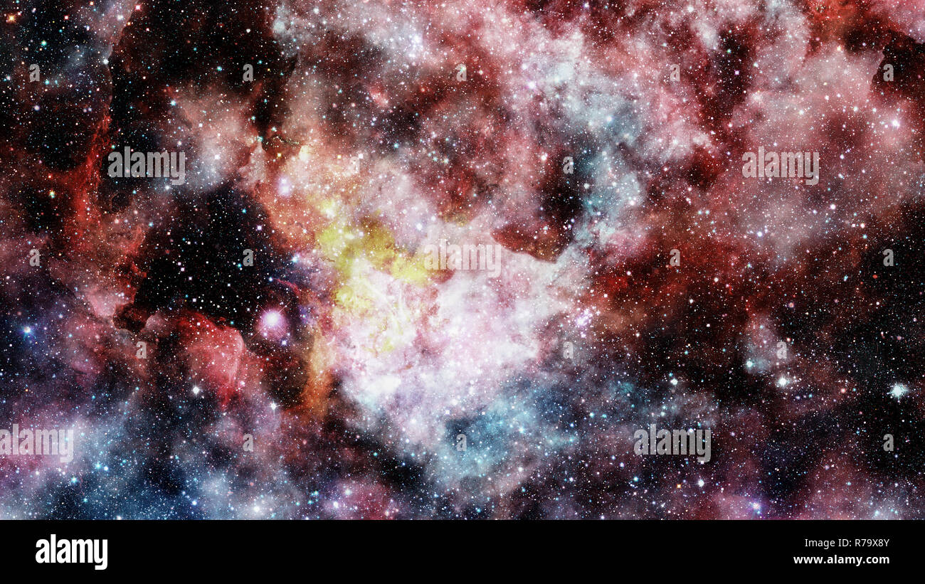 Composition of nebulae and stars. Elements of this image furnished by ...