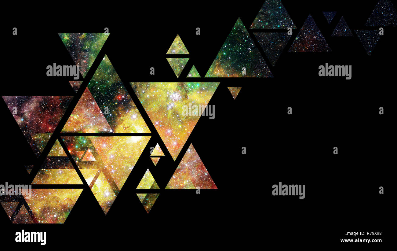 Space and geometry design. Elements of this image furnished by NASA ...