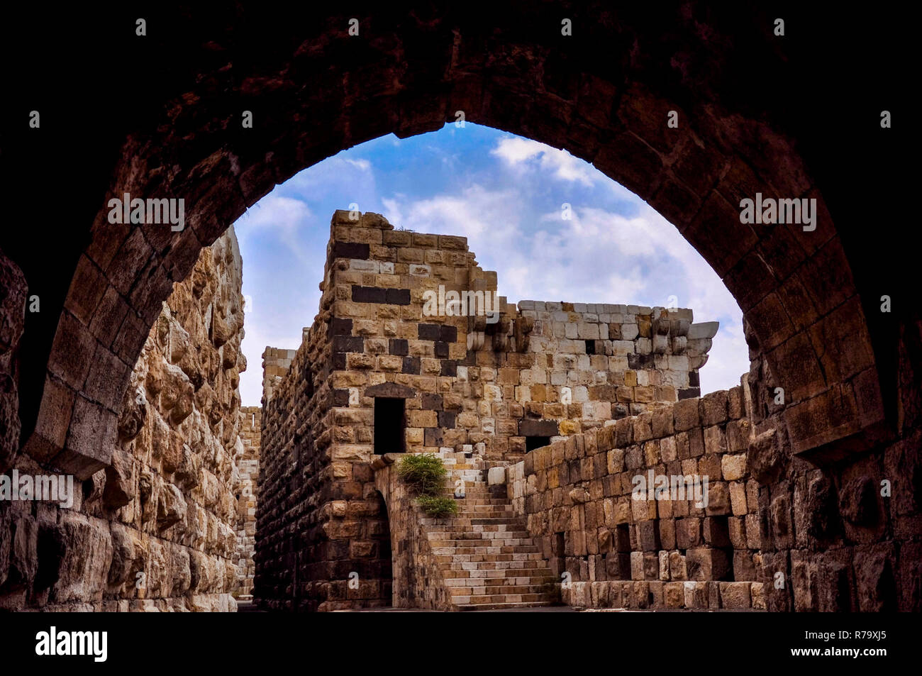 Great old castle of Damascus Syria Stock Photo - Alamy