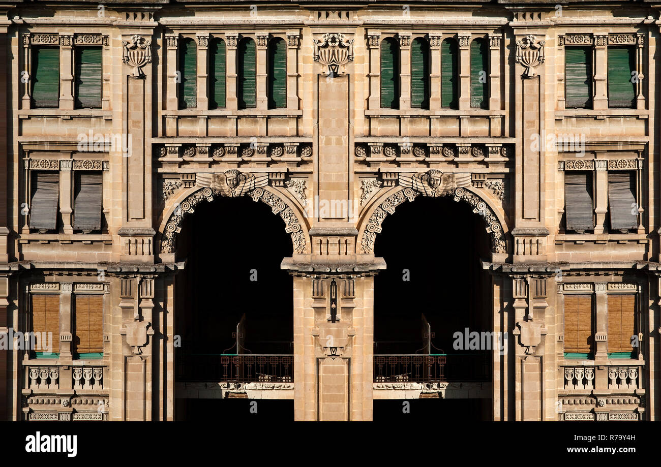 Balluta building art nouveau hi-res stock photography and images - Alamy