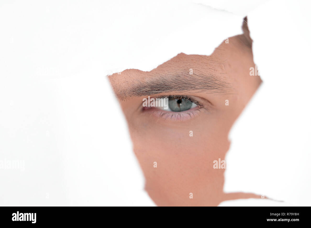 Peeping Through Wall High Resolution Stock Photography and Images - Alamy