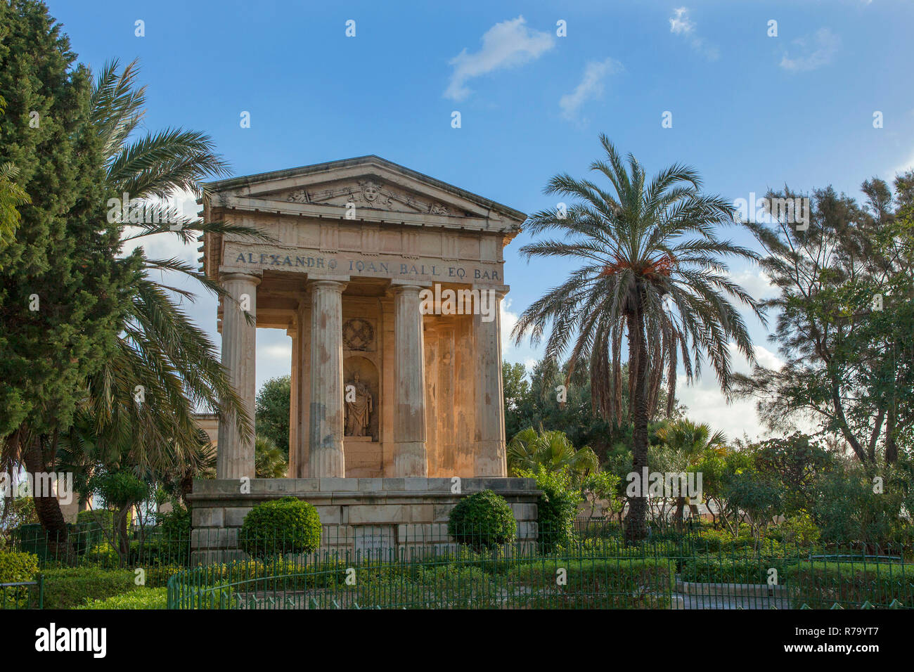 Sir Alexander Ball Monument Stock Photo - Alamy