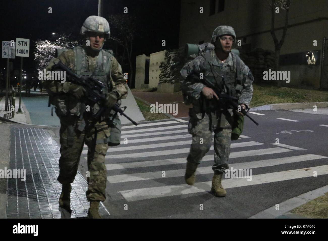 A participant for 2nd Infantry Division Best Warrior competition ...