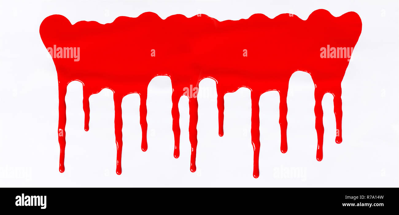 Red color dripping, Color Dropping Background Stock Photo - Alamy