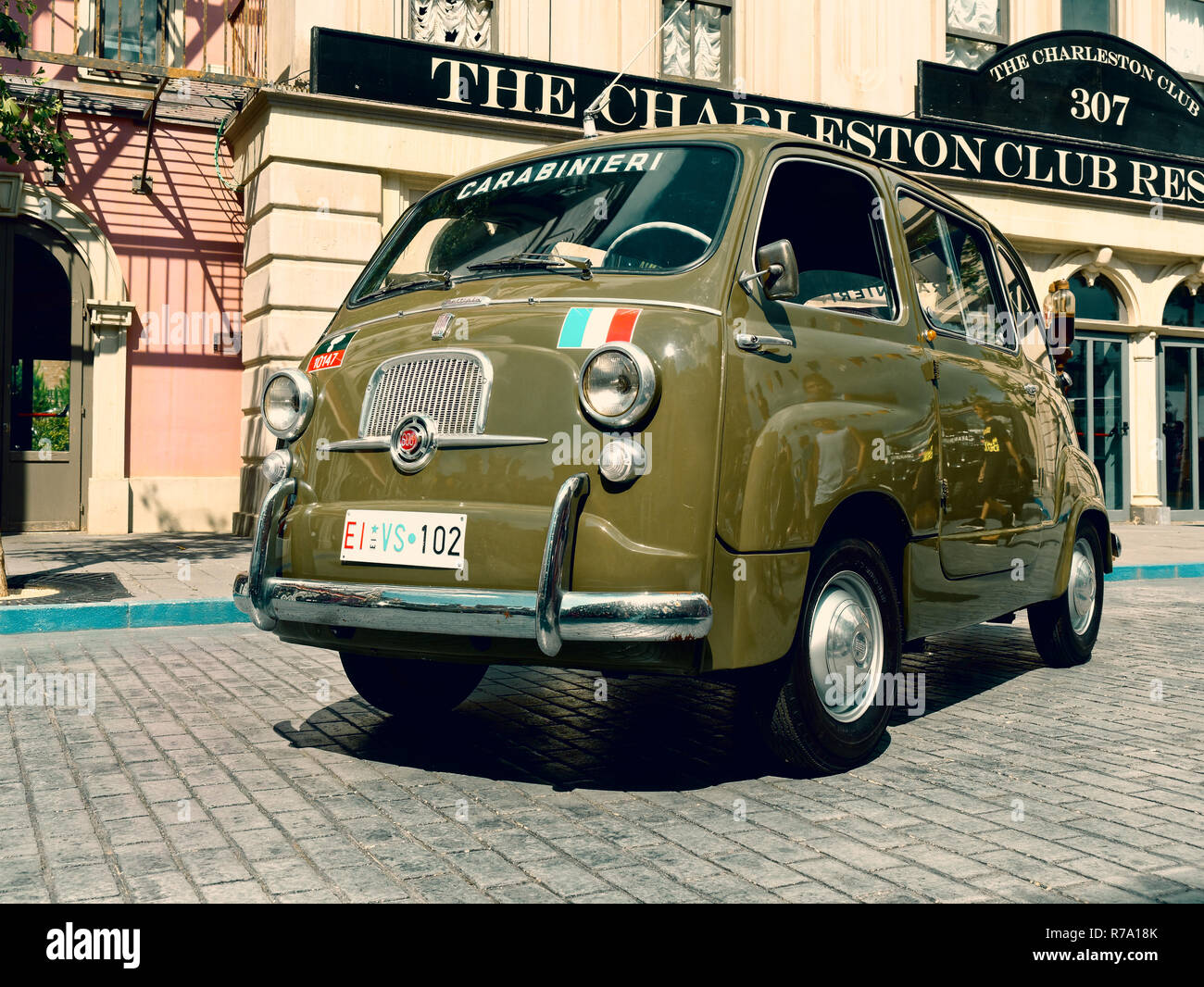 Rome, Italy - Sept 2018: Vintage or Retro car or vehicle of Carabinieri ...