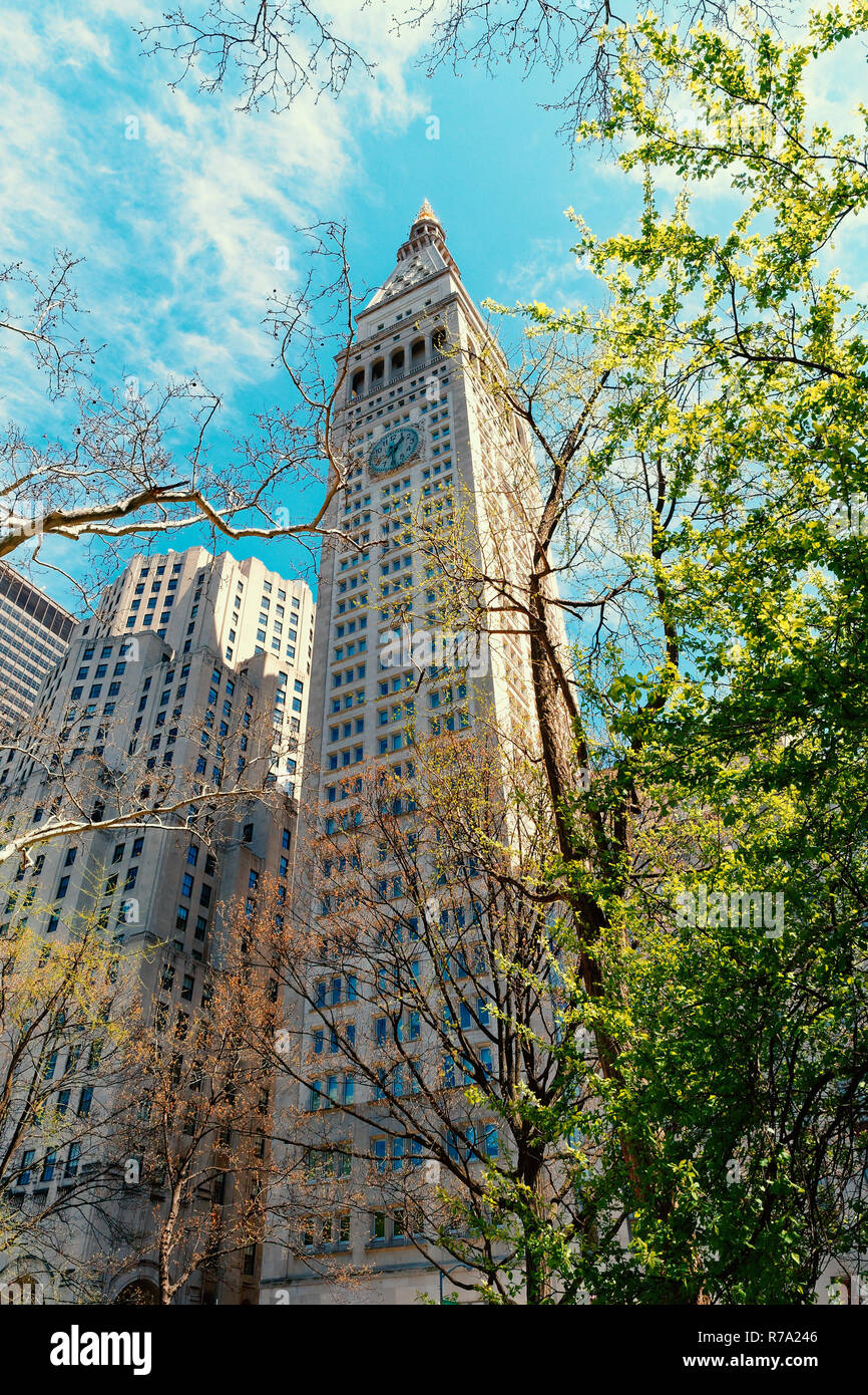 Met Life Tower Skyscaper in Manhattan New York City USA or America ...
