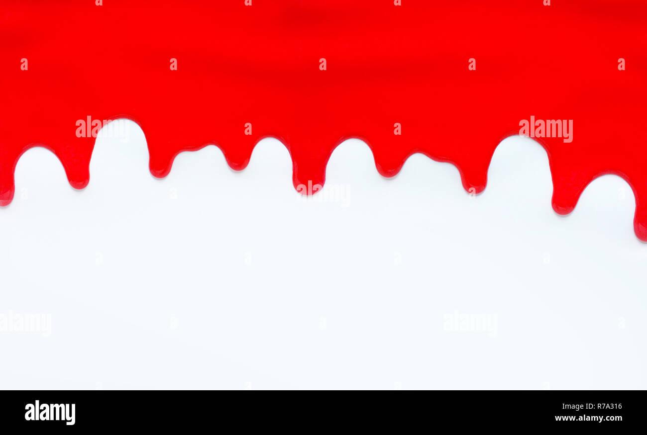 Red color dripping, Color Dropping Background Stock Photo - Alamy