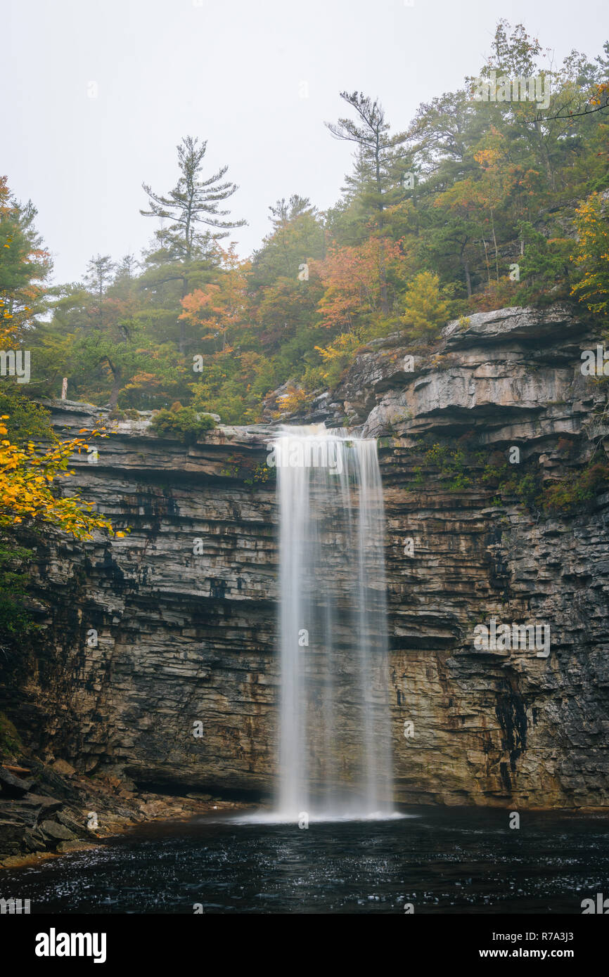 Awosting Falls, at Minnewaska State Park, in the Shawangunk Mountains ...