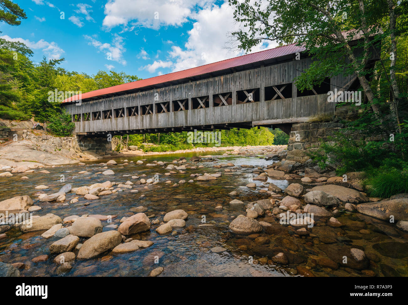 Albany Covered Bridge, in White Mountain National Forest, New Hampshire ...
