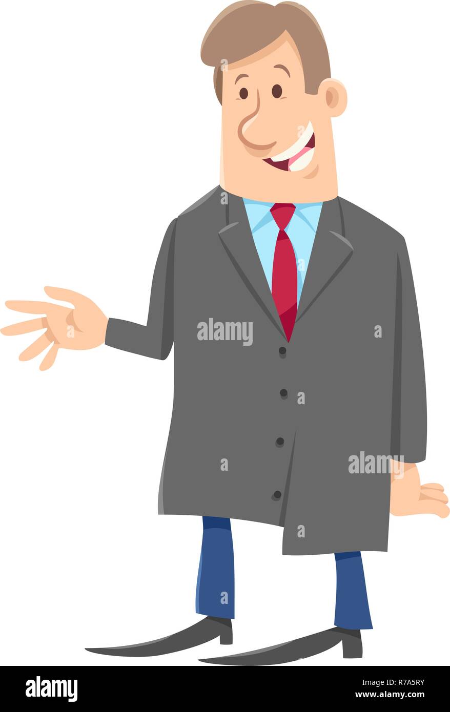 Boss man cartoon illustration Stock Vector Images - Alamy