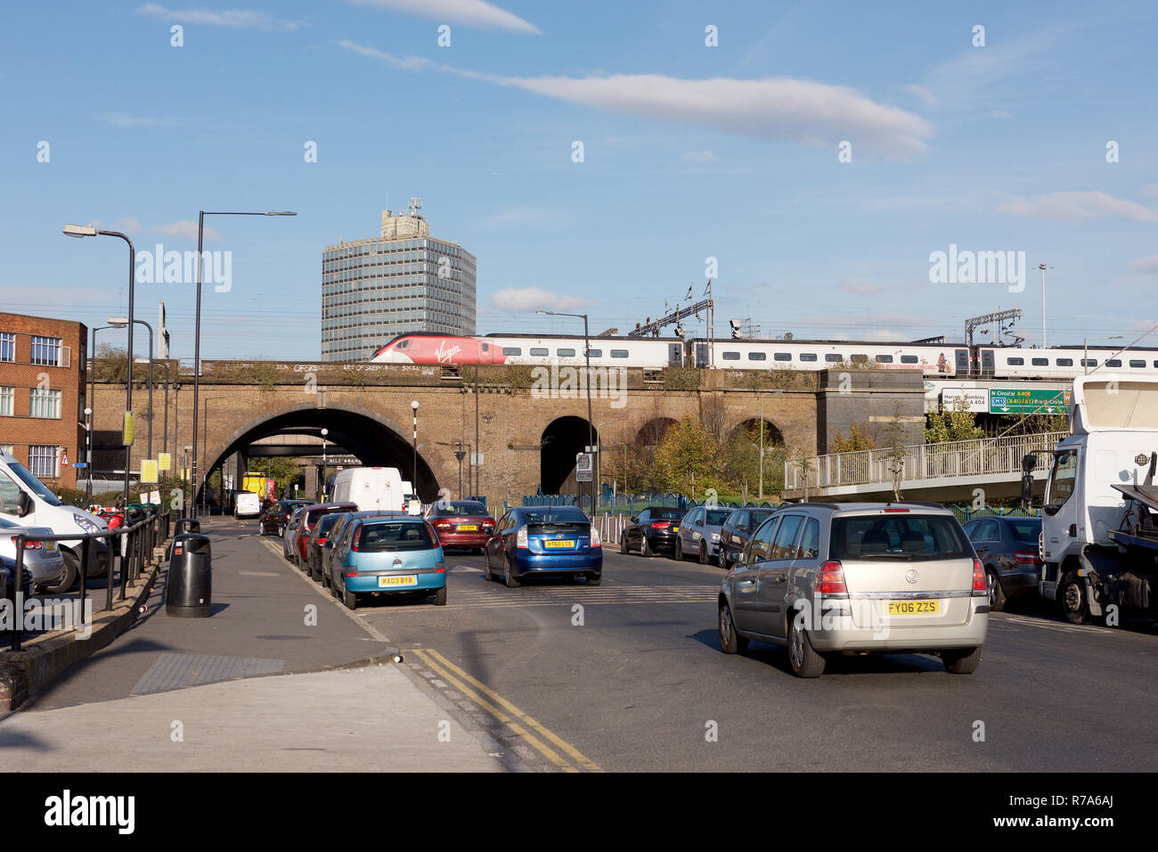 Traffic on The North Circular Road in London Stock Photo - Alamy