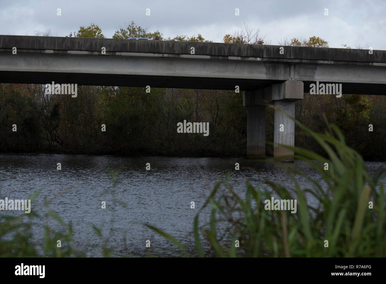 Overpass over Water Stock Photo - Alamy