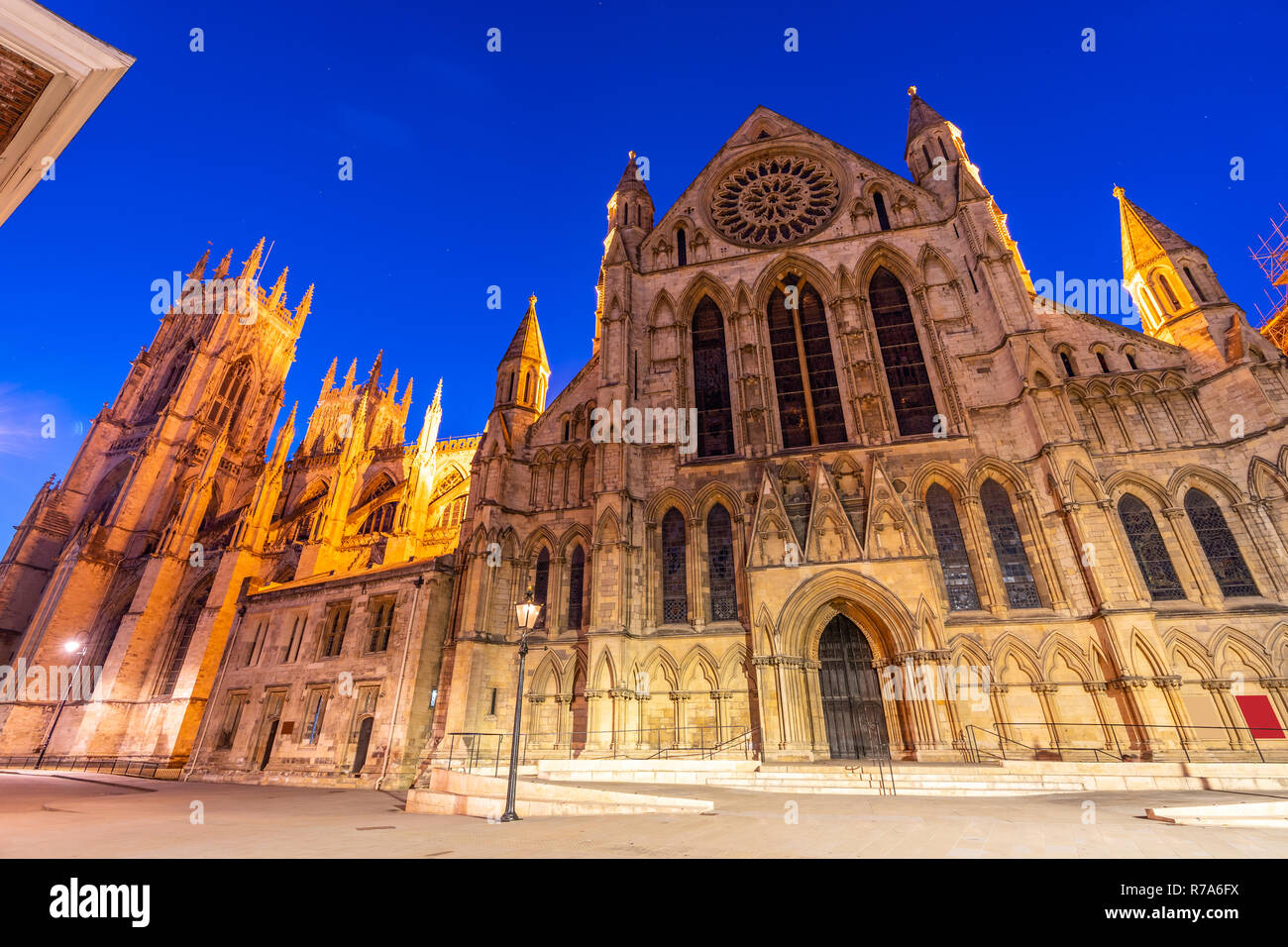 York minster Cathedral Sunset dusk, York, England UK Stock Photo - Alamy