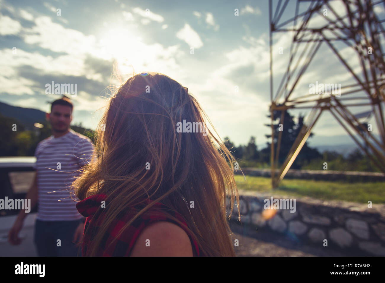 Couple having nice conversation hi-res stock photography and images - Alamy