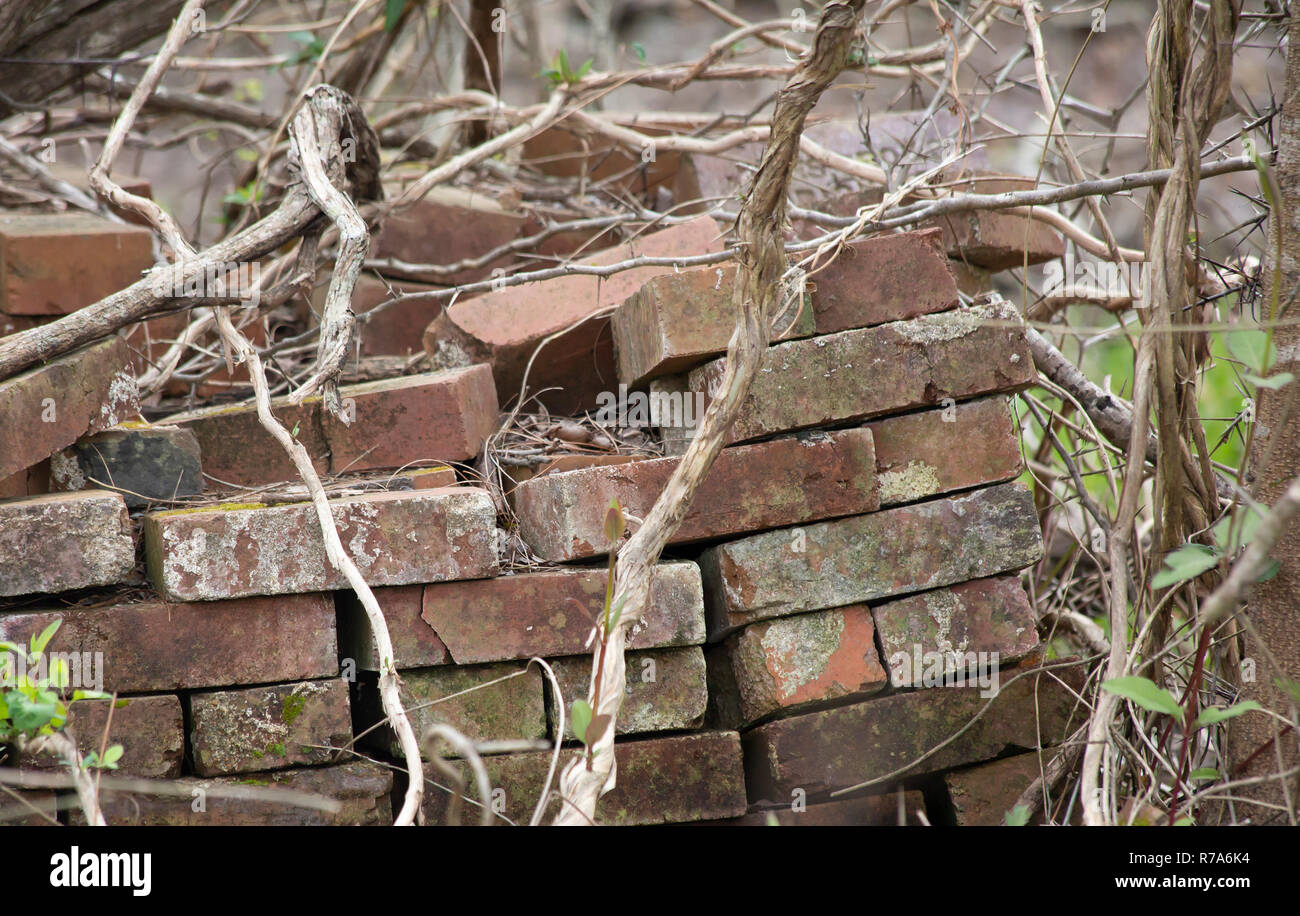 Pile old broken bricks hi-res stock photography and images - Alamy