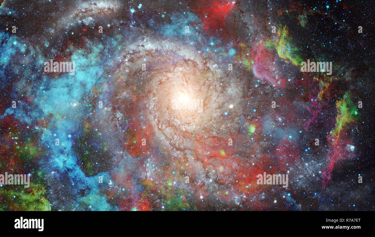 Beautiful nebula and Galaxy. Elements of this Image Furnished by NASA ...