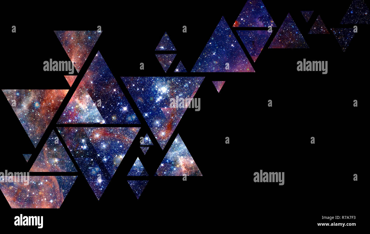 Space and geometry design. Elements of this image furnished by NASA ...