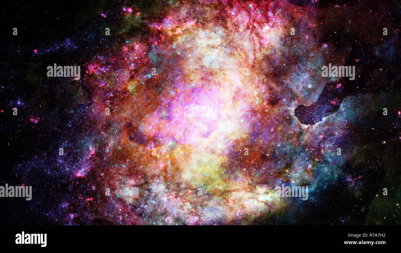 Nebula and stars in outer space. Elements of this image furnished by ...