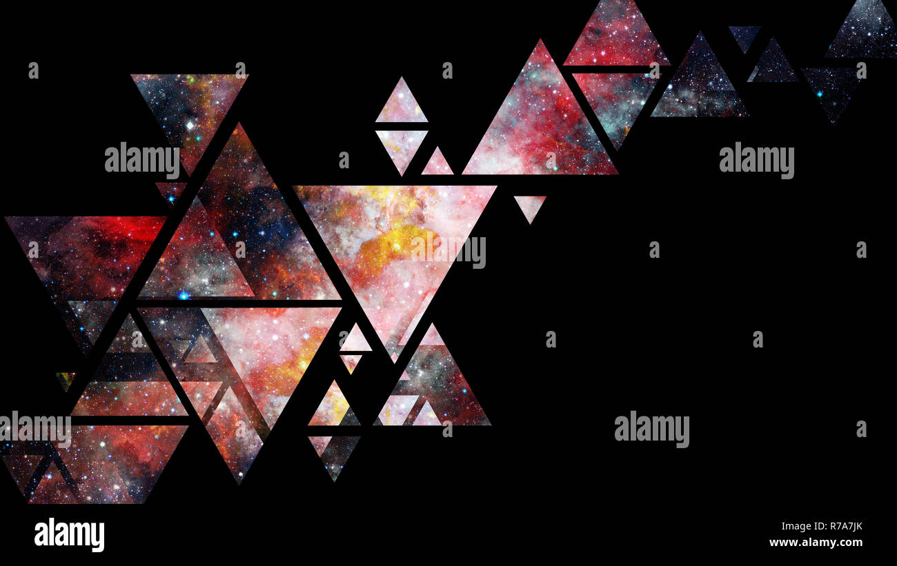 Space and geometry design. Elements of this image furnished by NASA ...