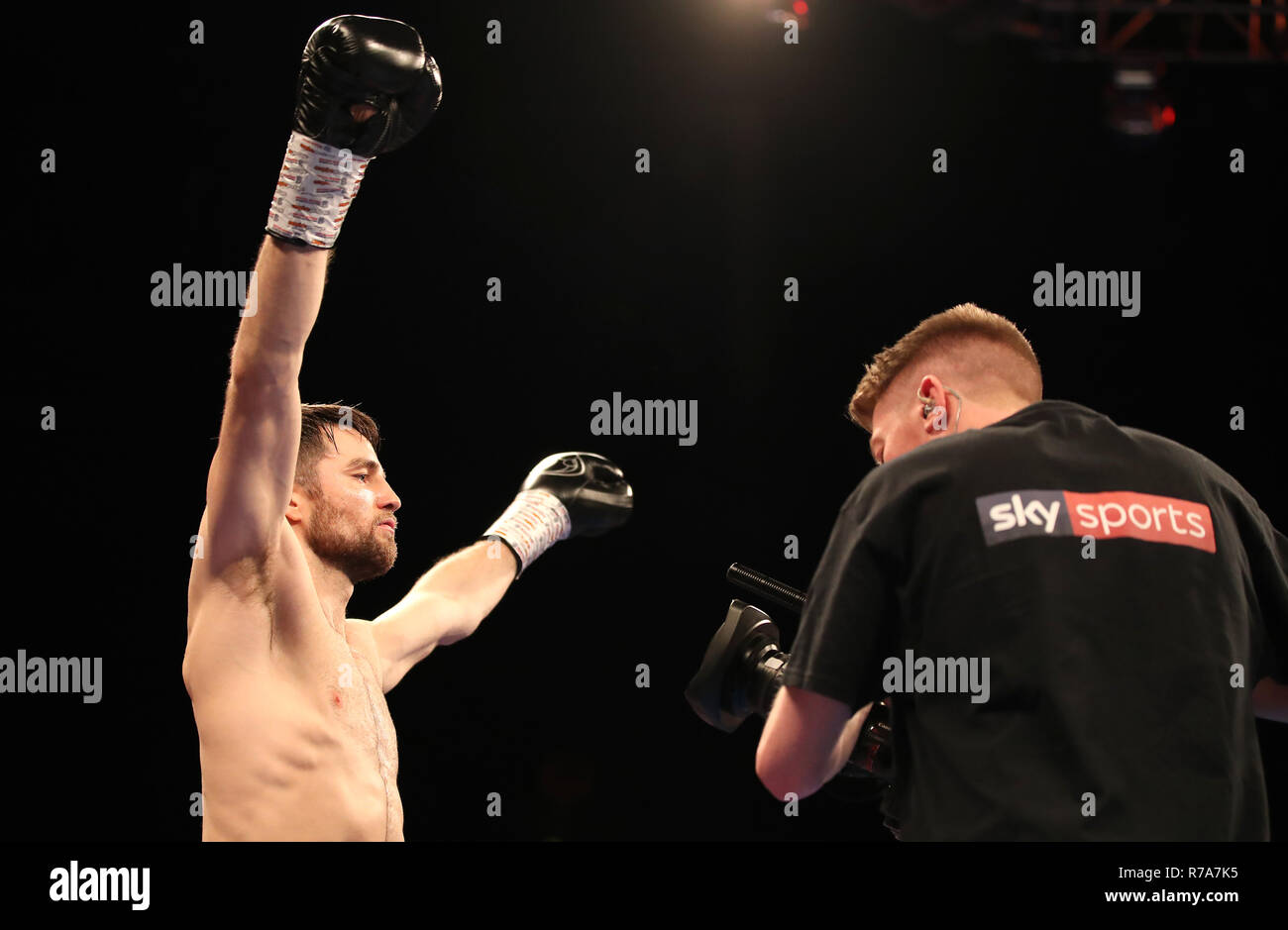 Anthony Fowler (left) during the Super-Welterweight contest at the ...