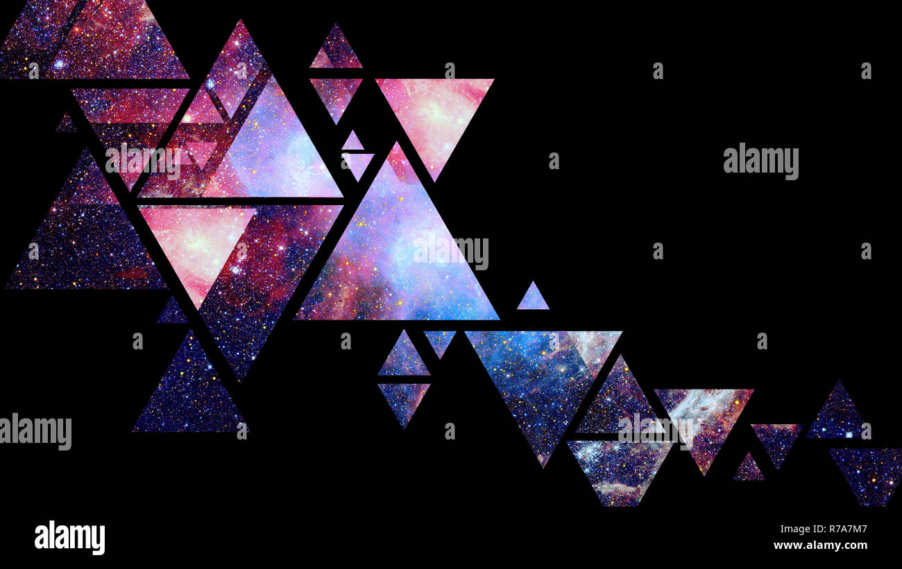 Abstract galaxy geometric background. Elements of this image furnished ...