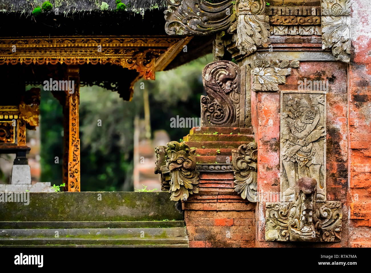 Beautiful colored Buddhist temple from island Bali, Indonesia Stock ...