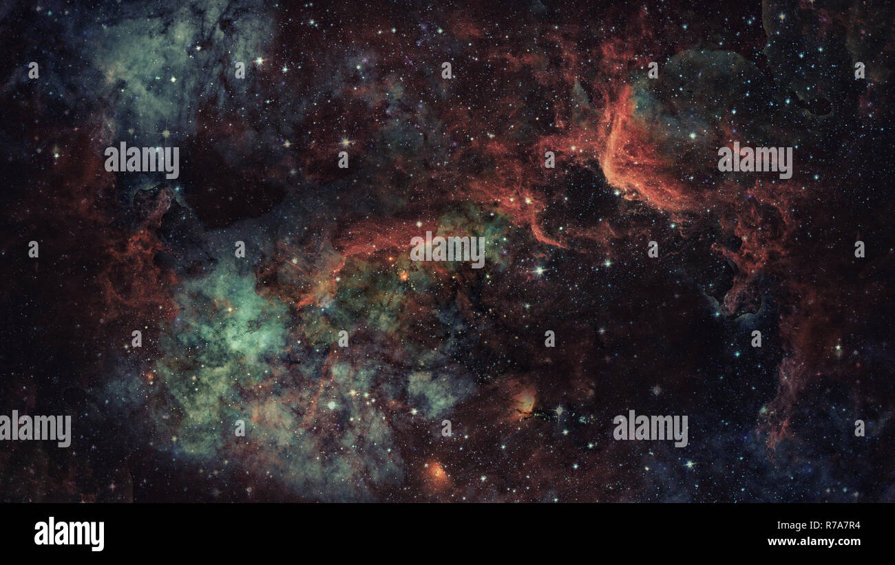 Starry deep space - nebula and galaxy. Elements of this image furnished ...