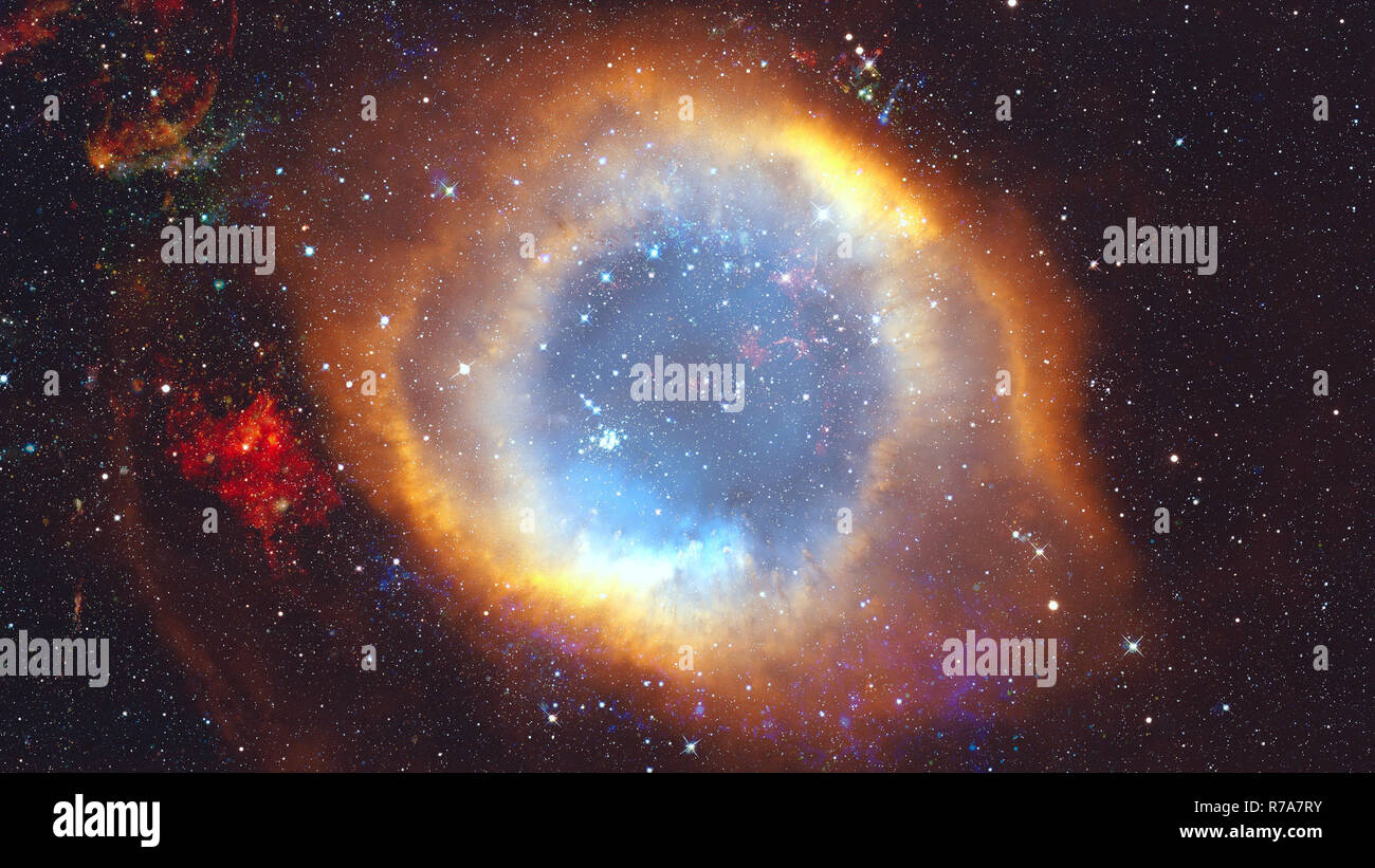 Colorful space nebula. Elements of this image furnished by NASA Stock ...