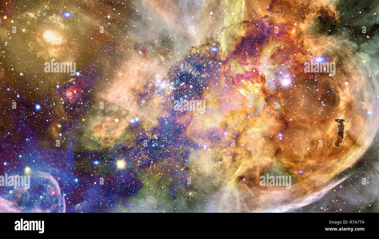 The Helix Nebula in deep space. Elements of this image furnished by ...