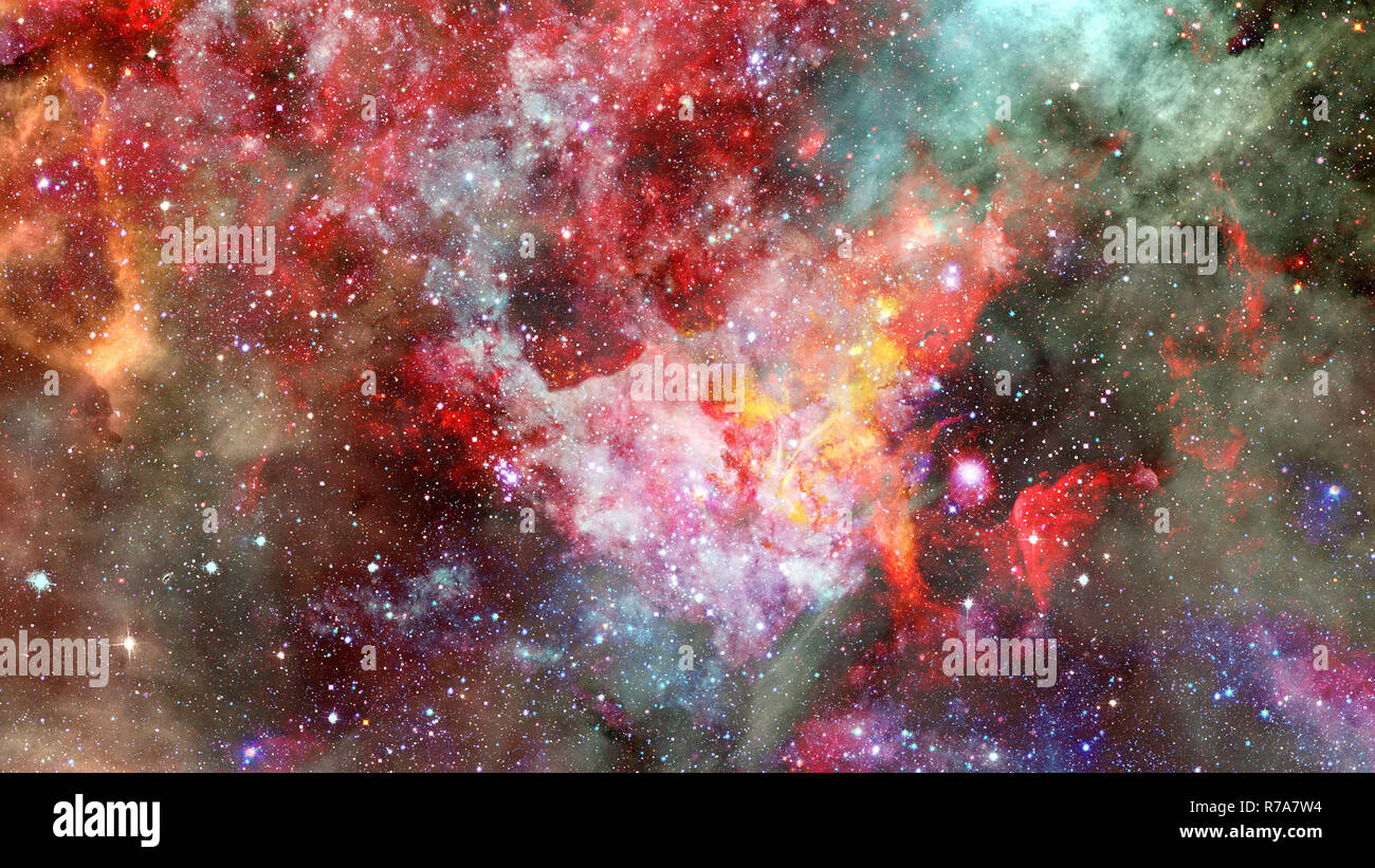 Composition of nebulae and stars. Elements of this image furnished by ...