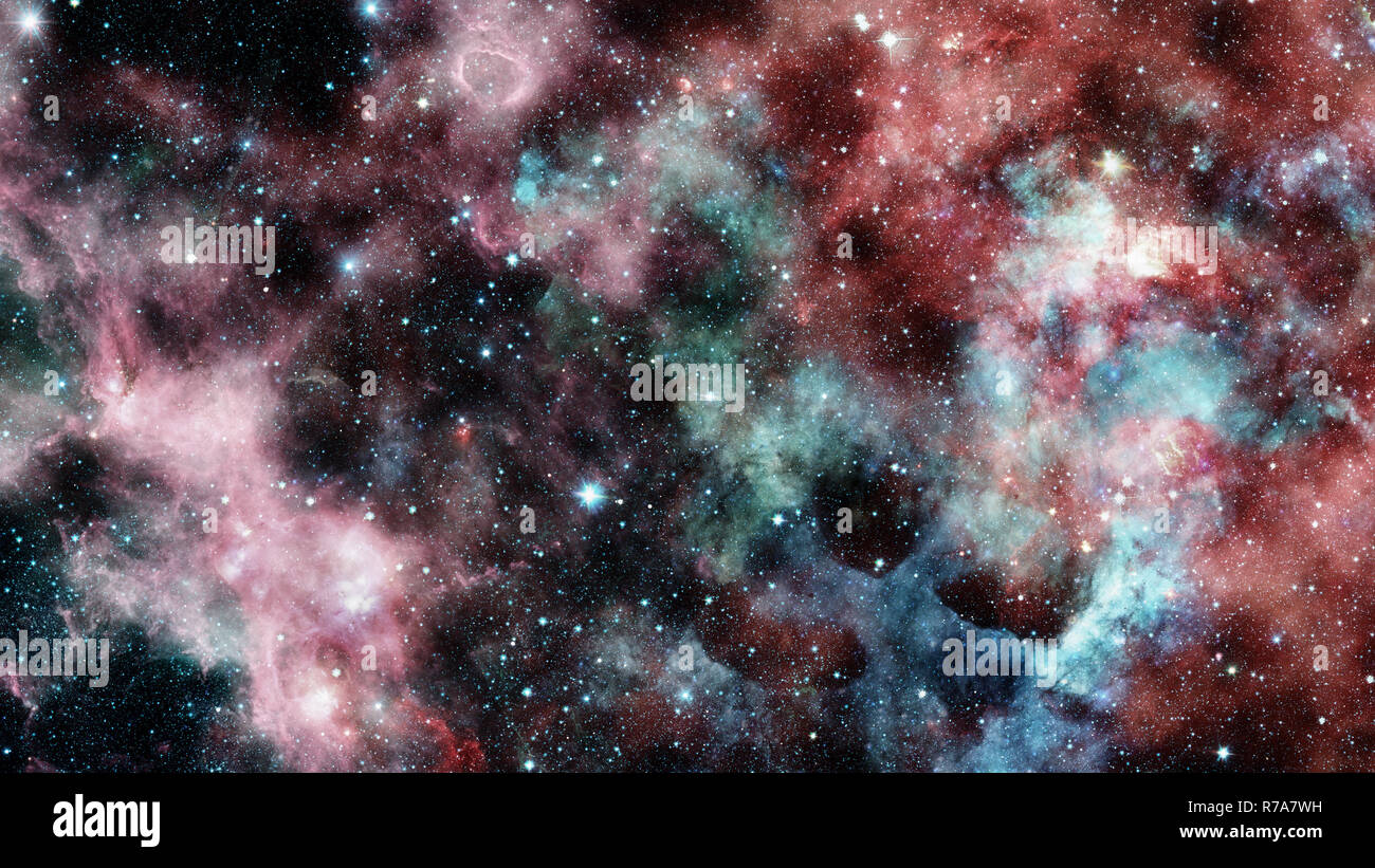 Nebula and stars in outer space. Elements of this image furnished by ...