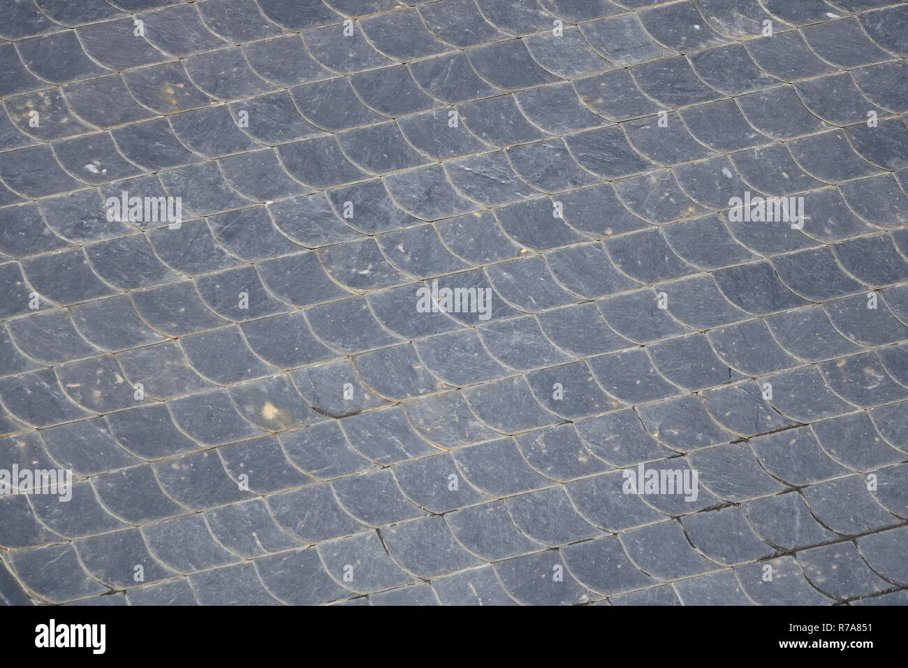 Beautiful detailed slate roof, Germany Stock Photo - Alamy
