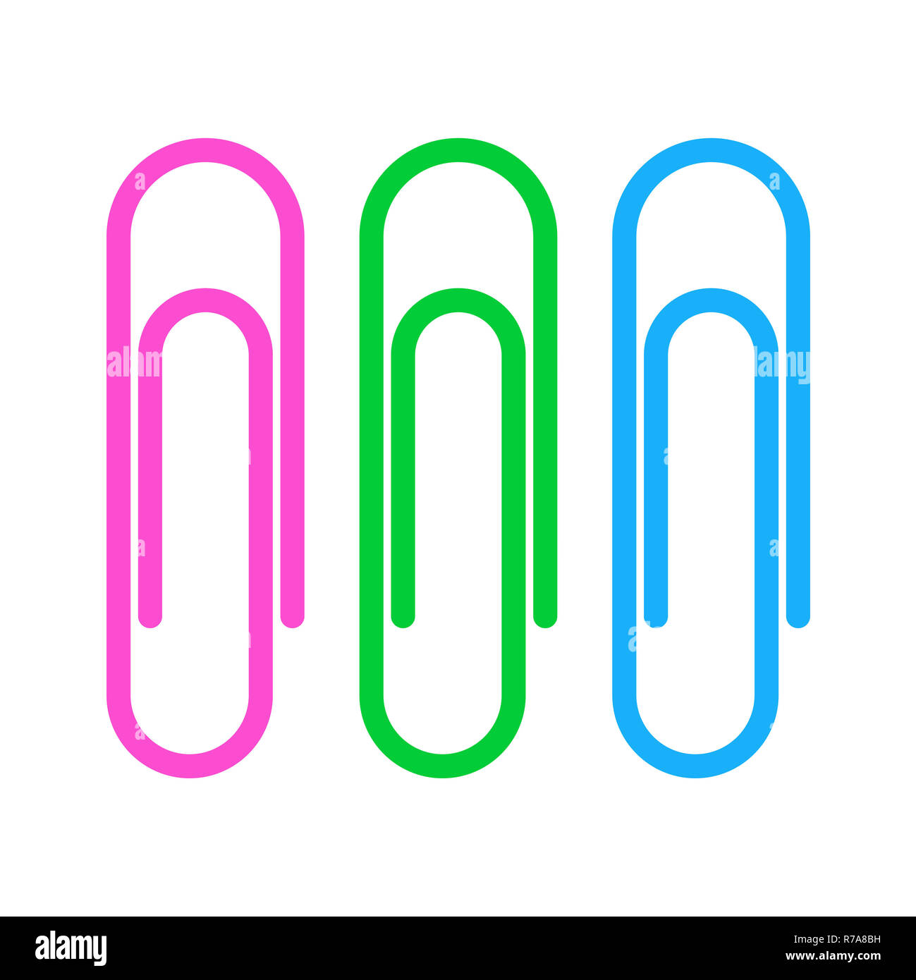 Paperclip icons silhouette hi-res stock photography and images - Alamy