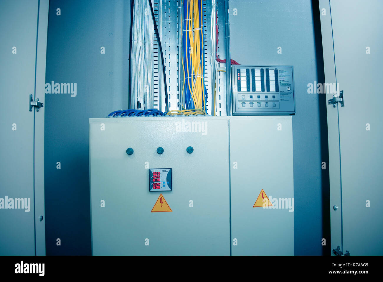 cables and transformer Stock Photo - Alamy