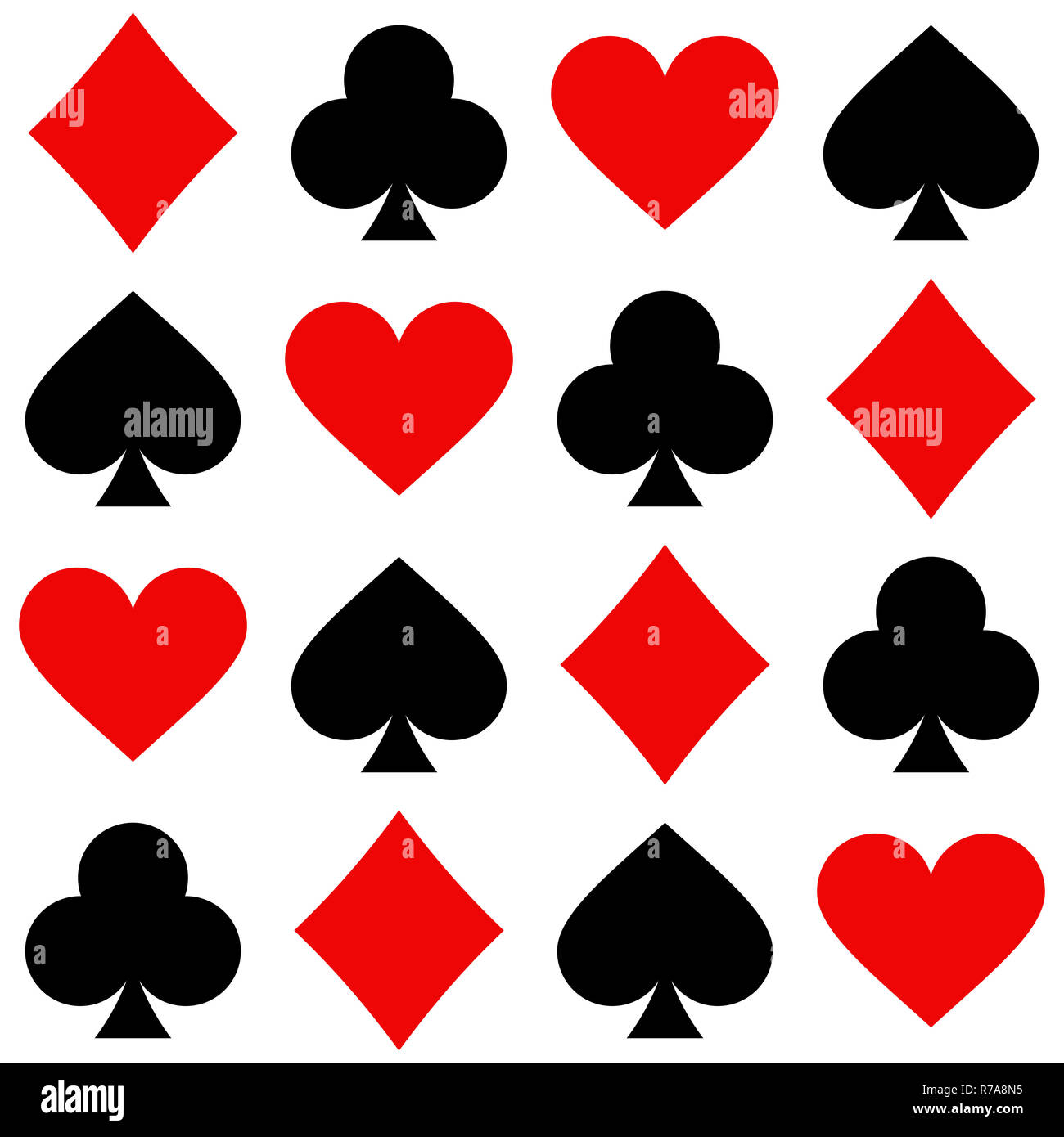 Playing card seamless pattern Stock Photo - Alamy