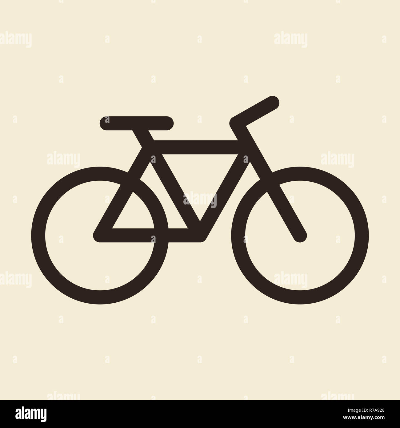 Bicycle icon. Bike symbol on light background Stock Photo - Alamy