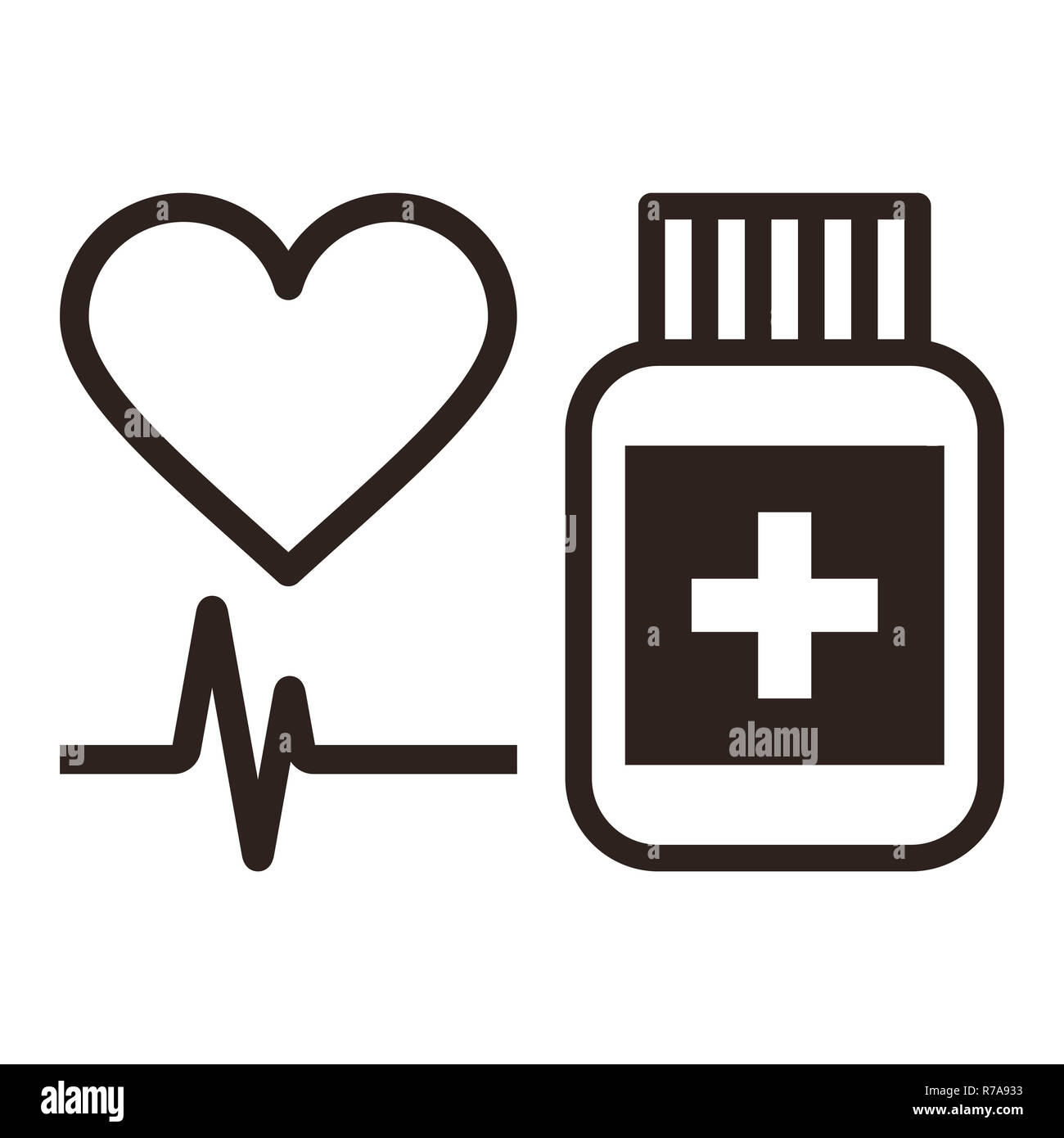 Ecg symbol hi-res stock photography and images - Alamy