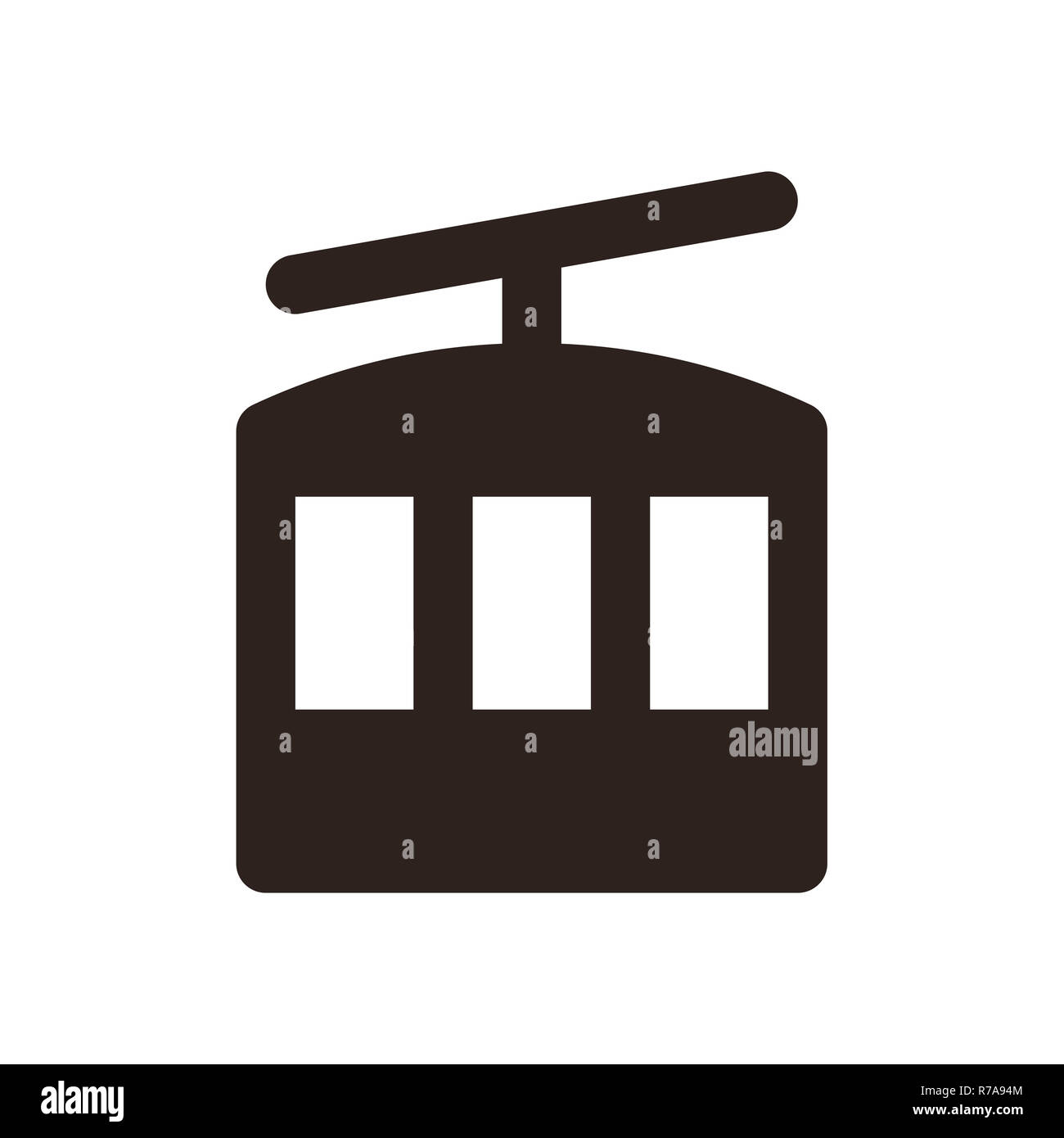 Ski lift transport icon Cut Out Stock Images & Pictures - Alamy