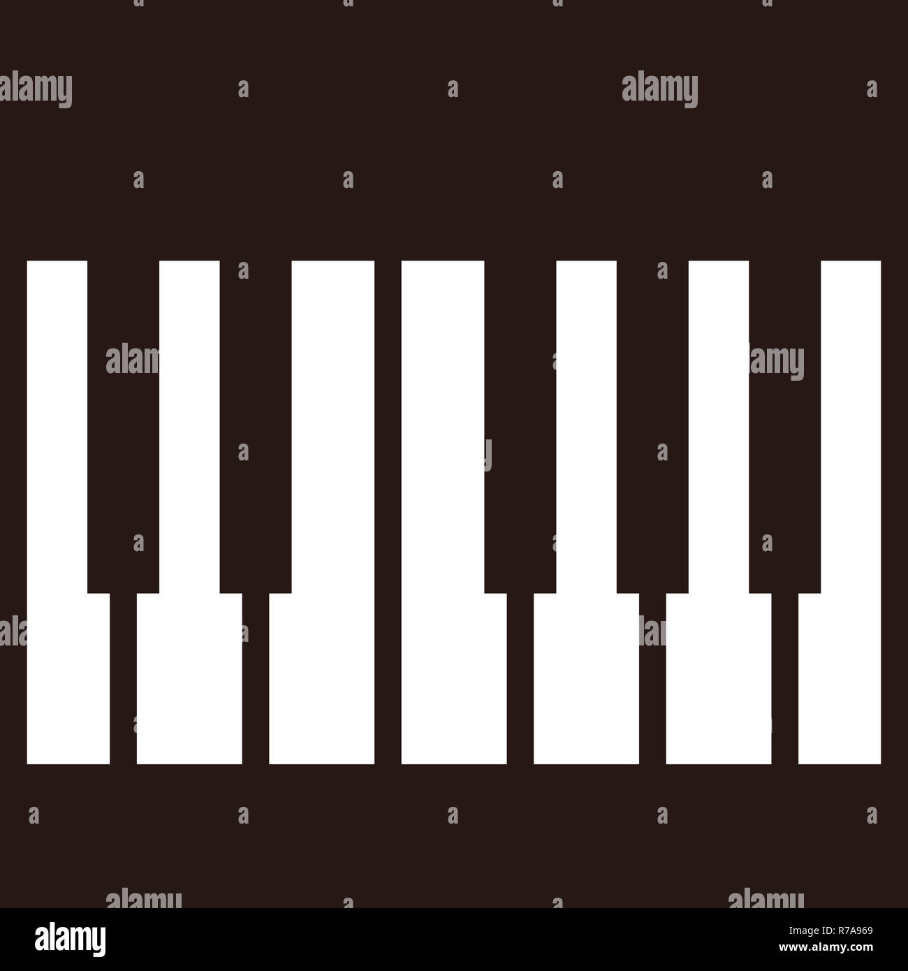 Piano icon. Synthesizer symbol isolated on white background Stock Photo ...