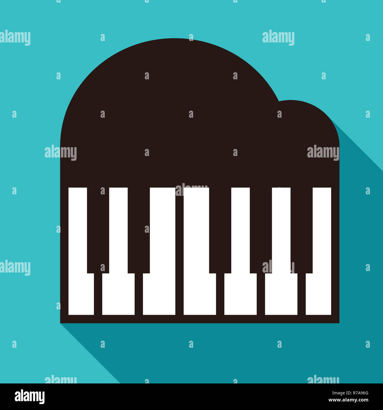 Piano icon. Synthesizer symbol isolated on white background Stock Photo ...