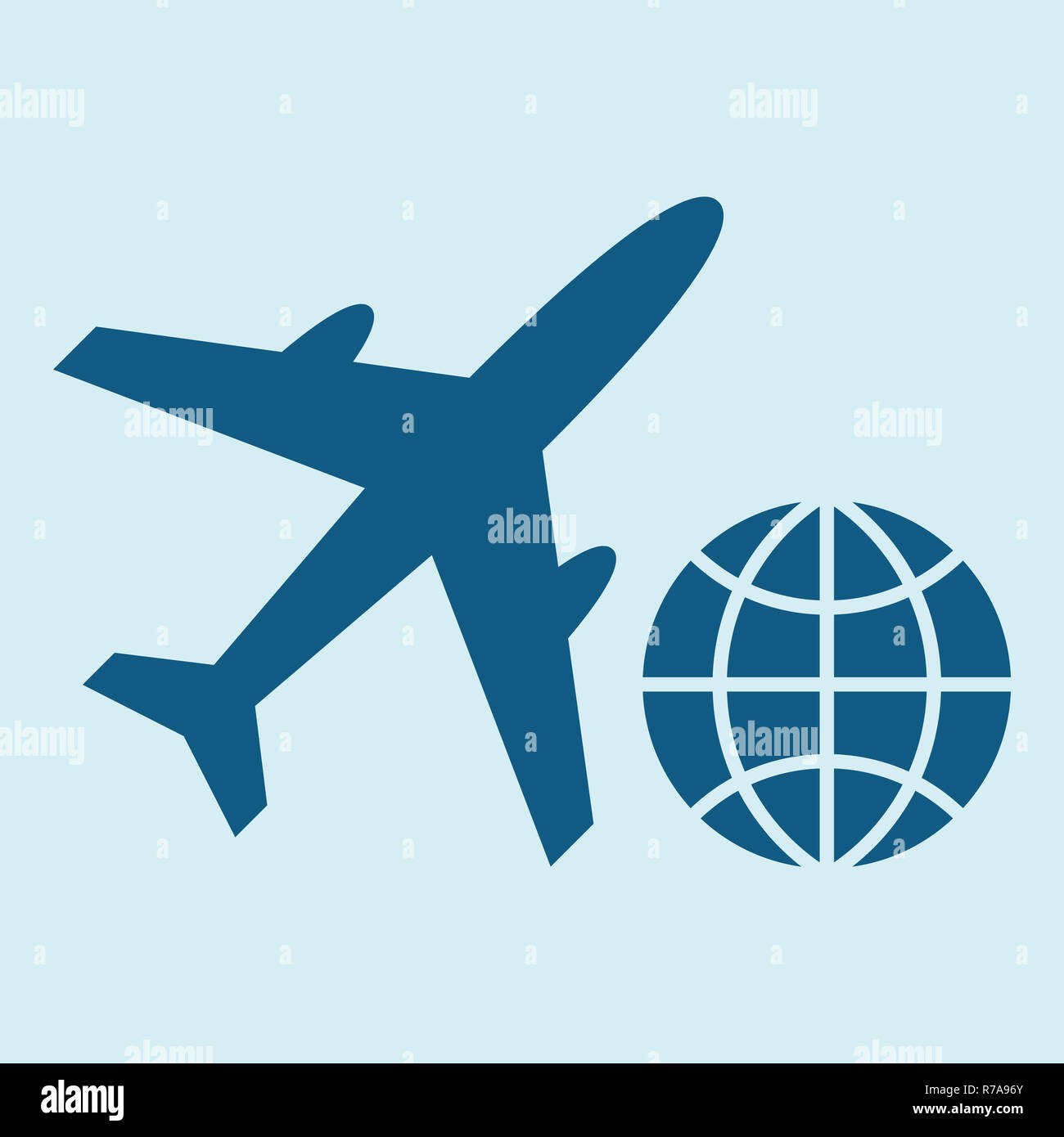Passenger plane icon simple hi-res stock photography and images - Alamy