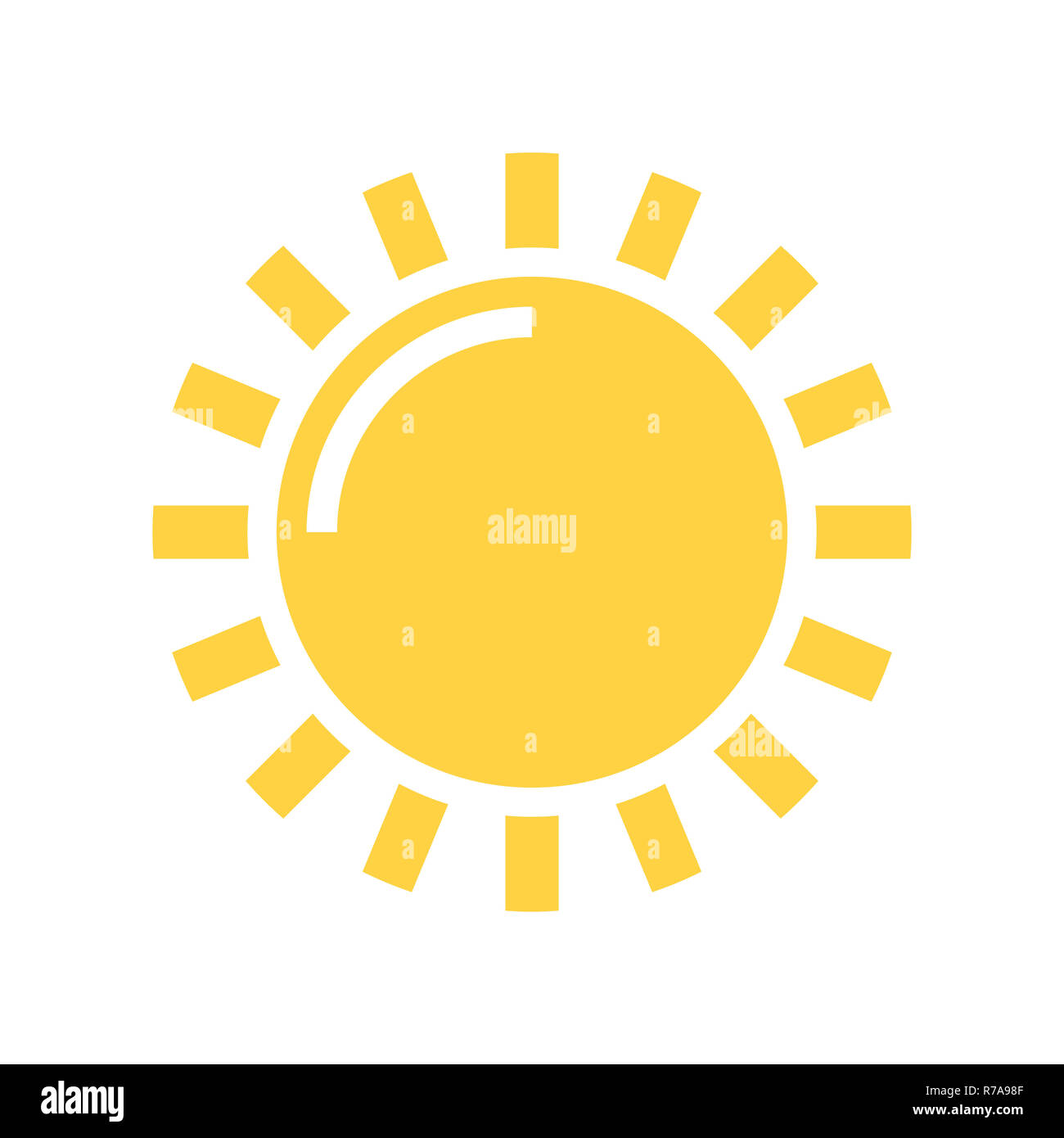Sunbeam icon hi-res stock photography and images - Alamy