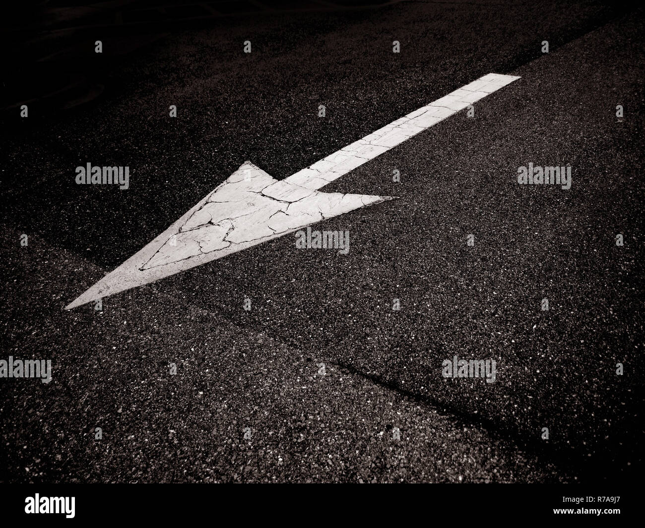 arrow road sign Stock Photo - Alamy