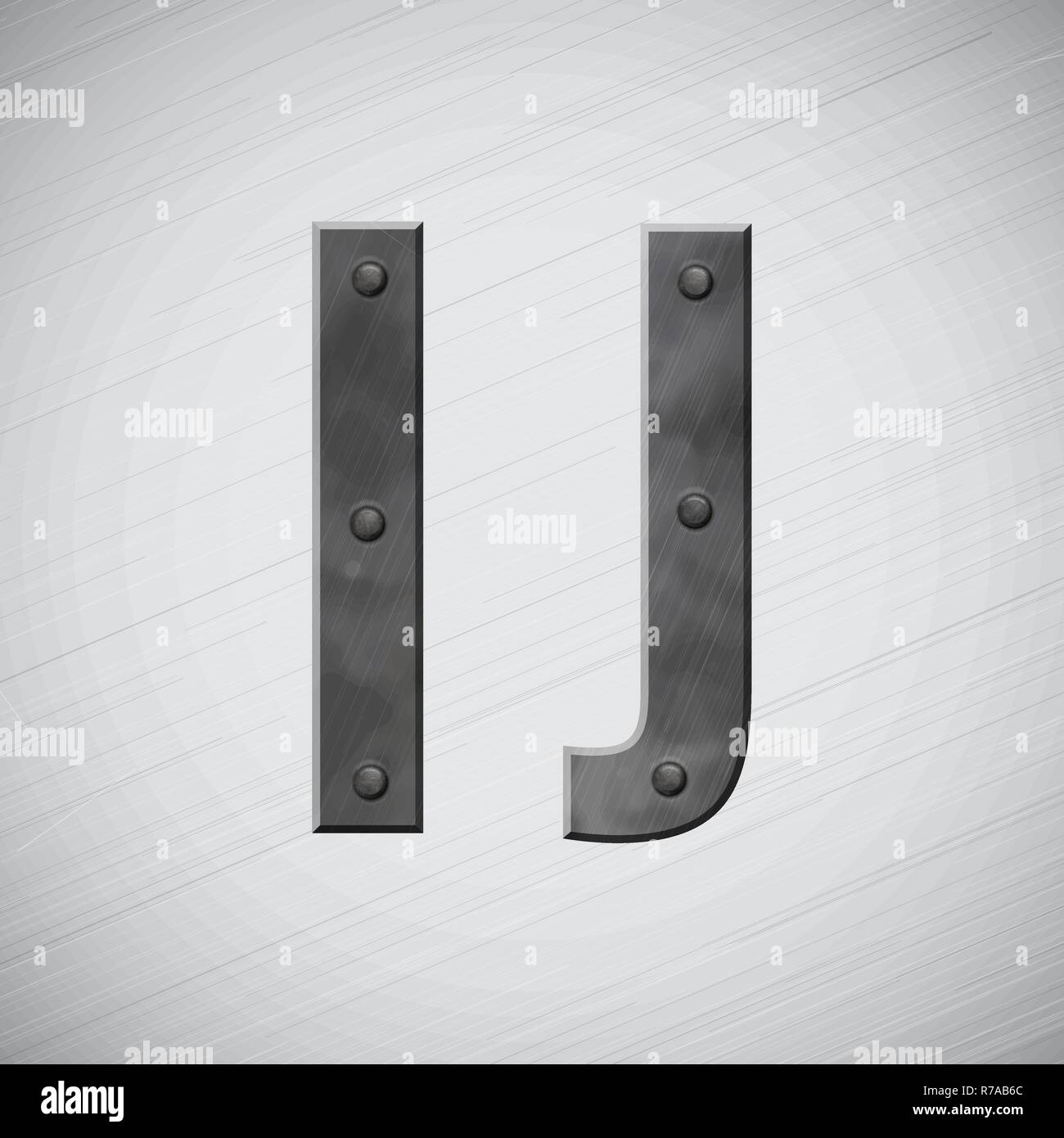 Metal symbols with bolts. Vector illustration Stock Vector Image & Art ...