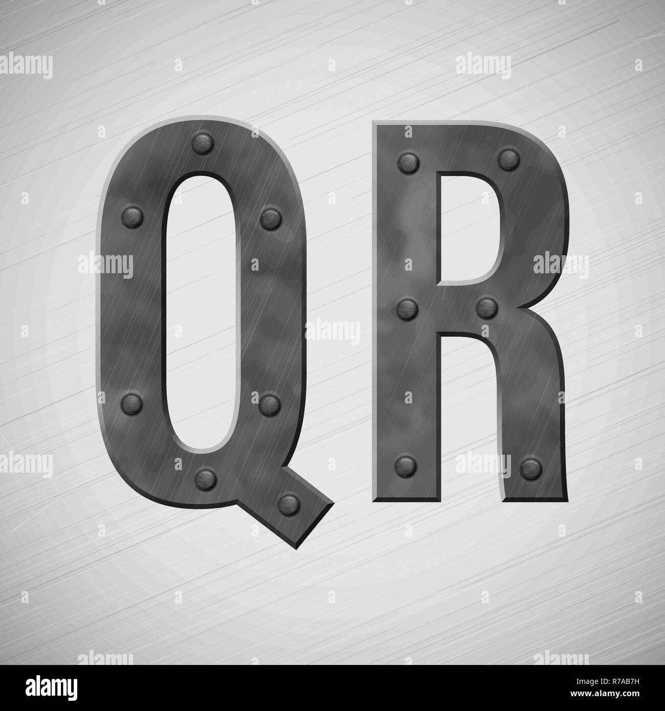 Metal symbols with bolts. Vector illustration Stock Vector Image & Art ...