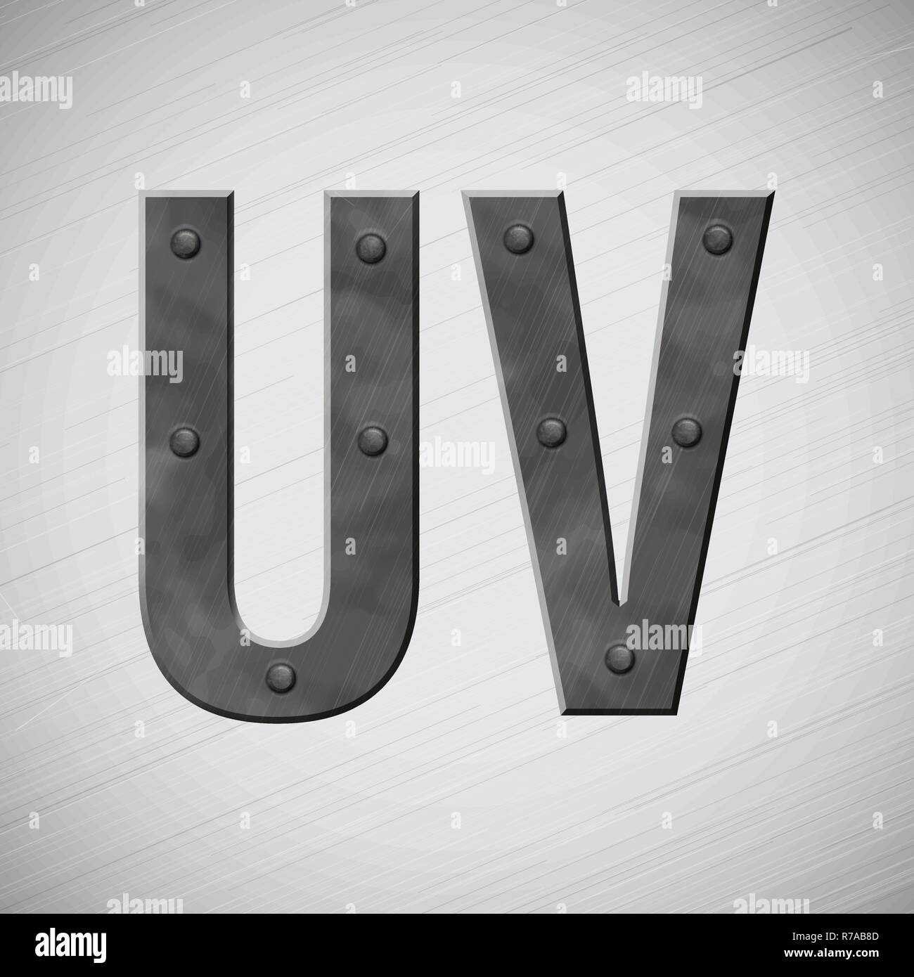 Metal symbols with bolts. Vector illustration Stock Vector Image & Art ...