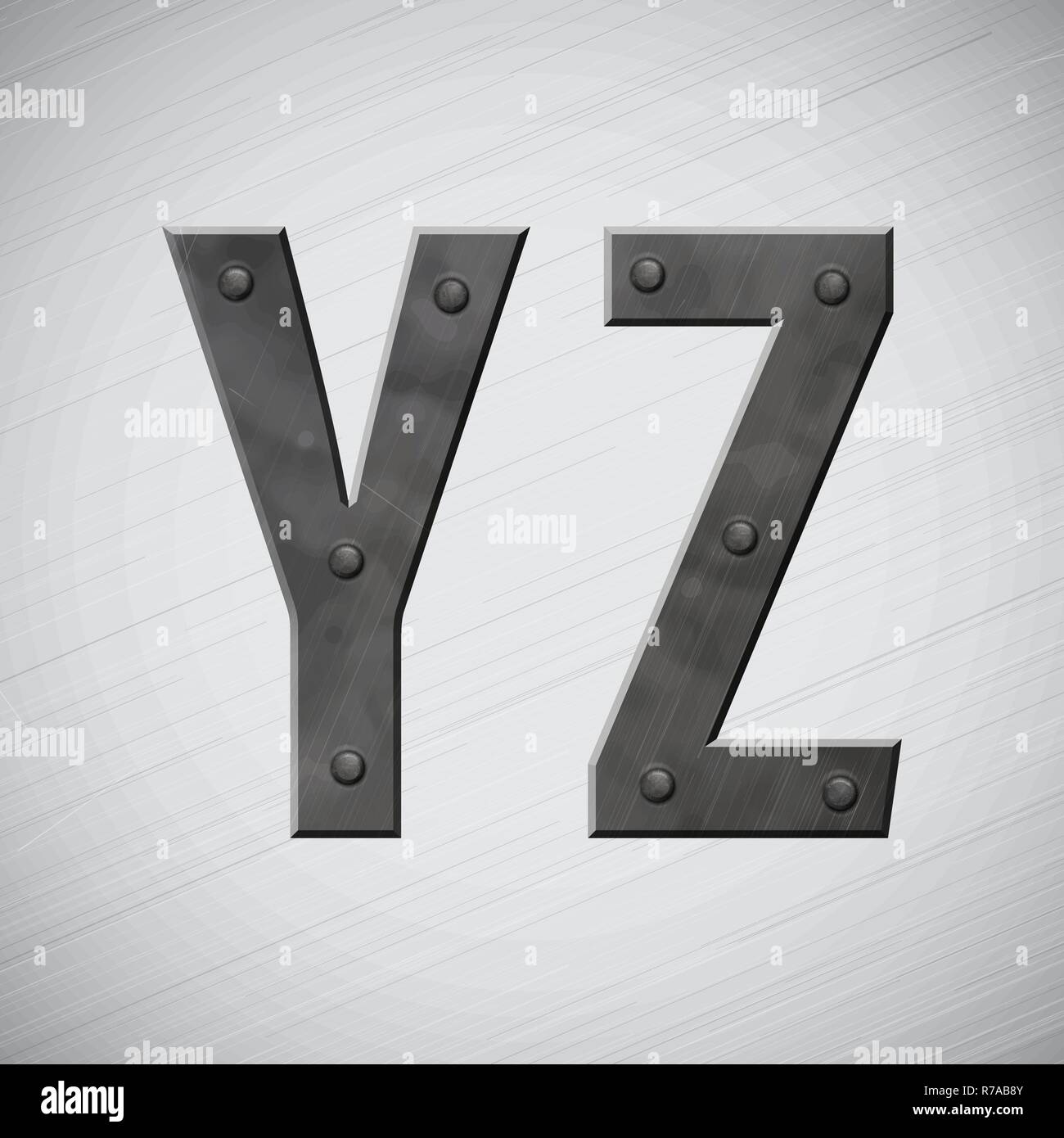 Metal symbols with bolts. Vector illustration Stock Vector Image & Art ...