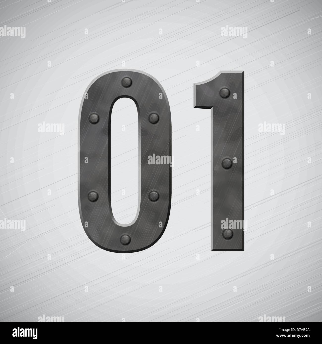 Metal symbols with bolts. Vector illustration Stock Vector Image & Art ...
